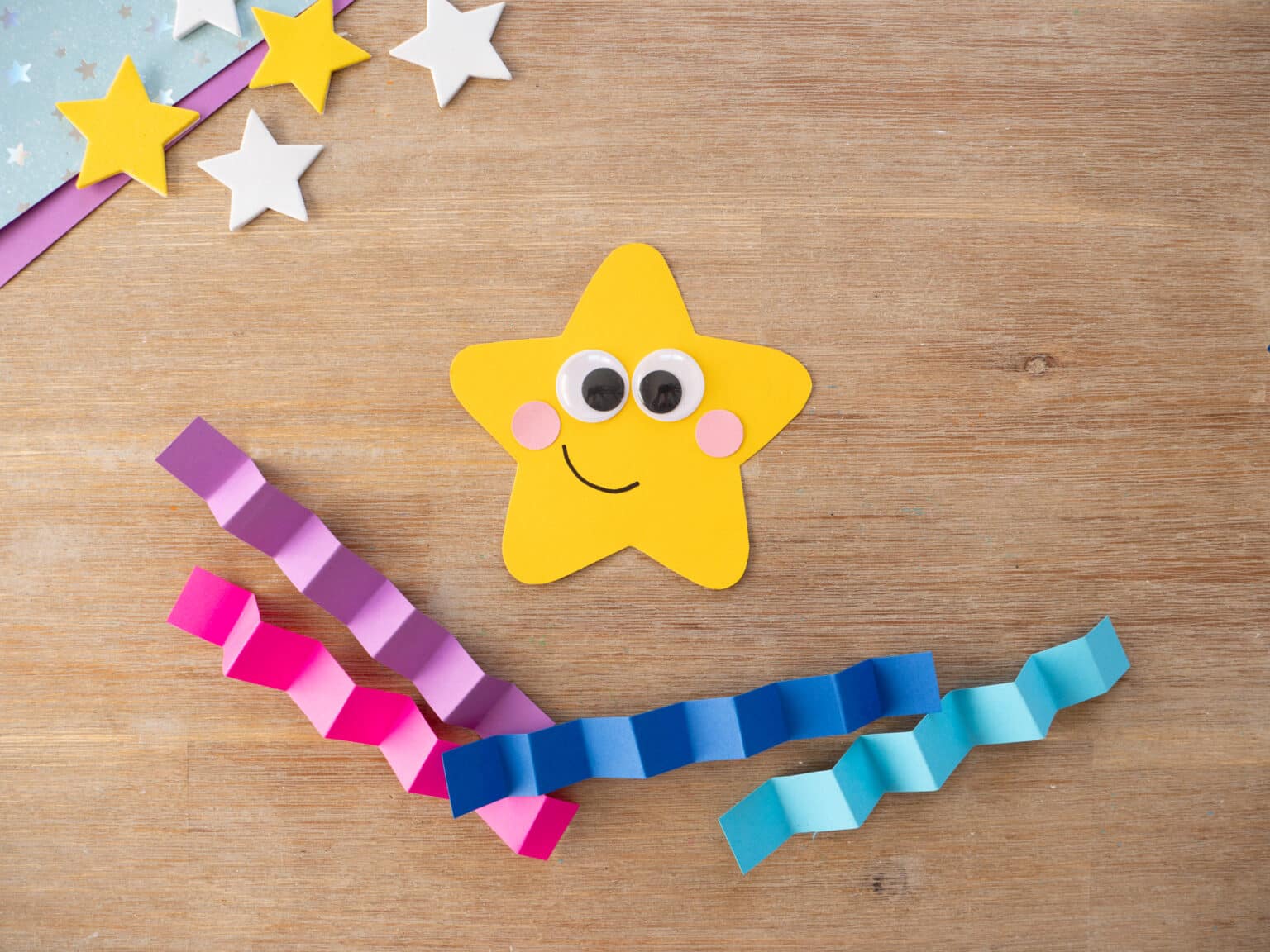 Shooting Star Craft for Kids (Easy & Cute Space Craft Idea) - Made To ...