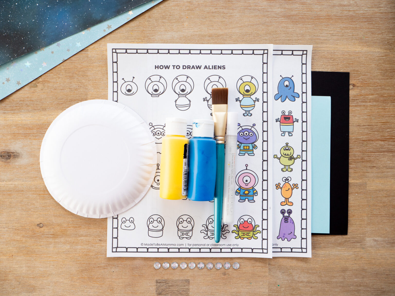 Paper Plate Alien UFO Craft for Kids - Made To Be A Momma